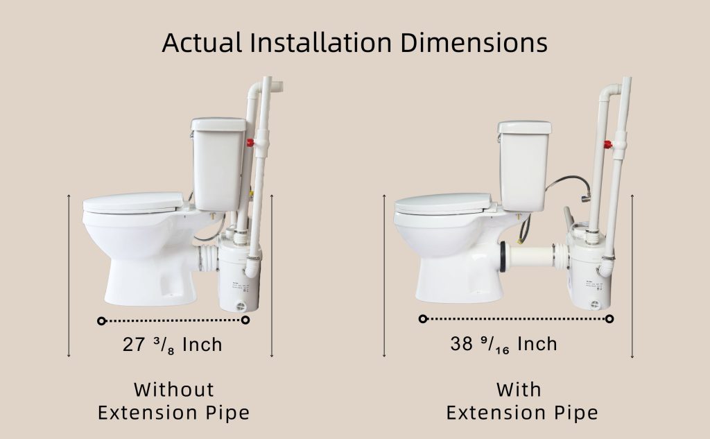 MaceratingFlo Rear Outlet Toilet with Tank